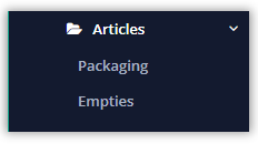 Add new packaging storage bin & colli/ pallet – Agromanager