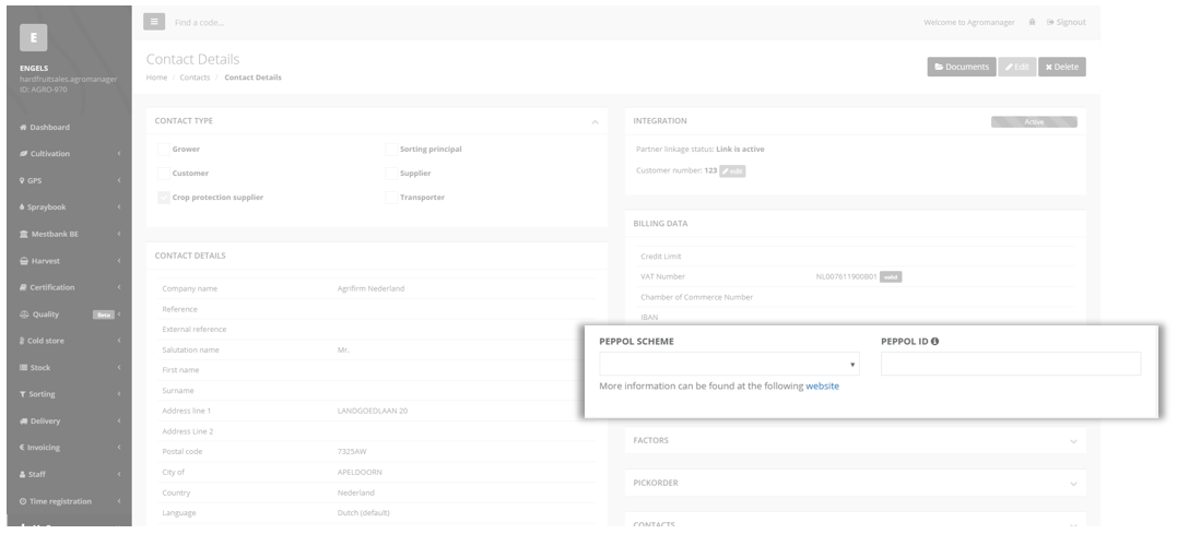 How do I manually add a Peppol ID? – Agromanager