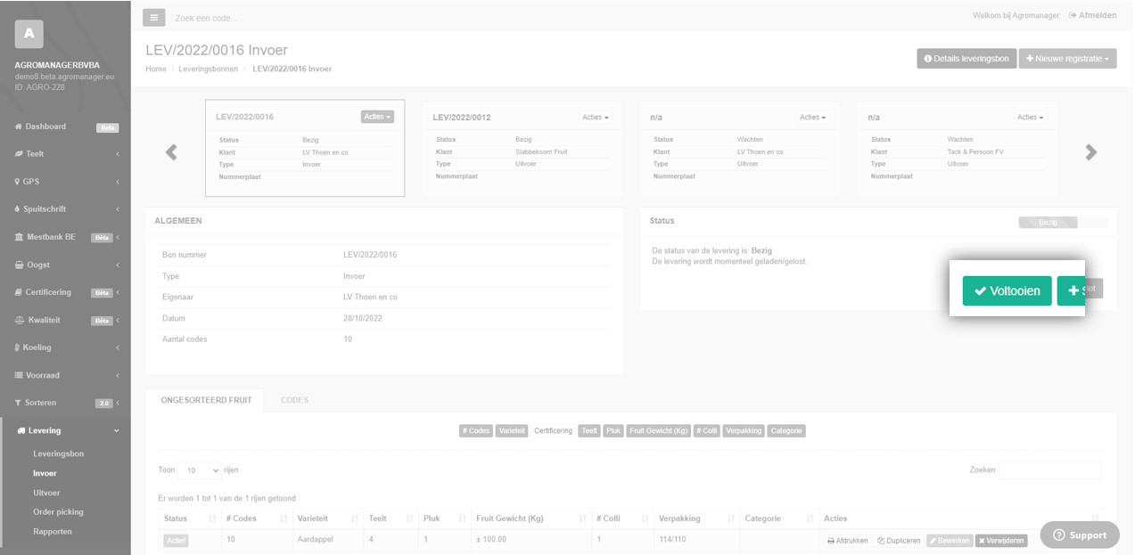 Hoe maak ik een uitvoerbon? – Agromanager